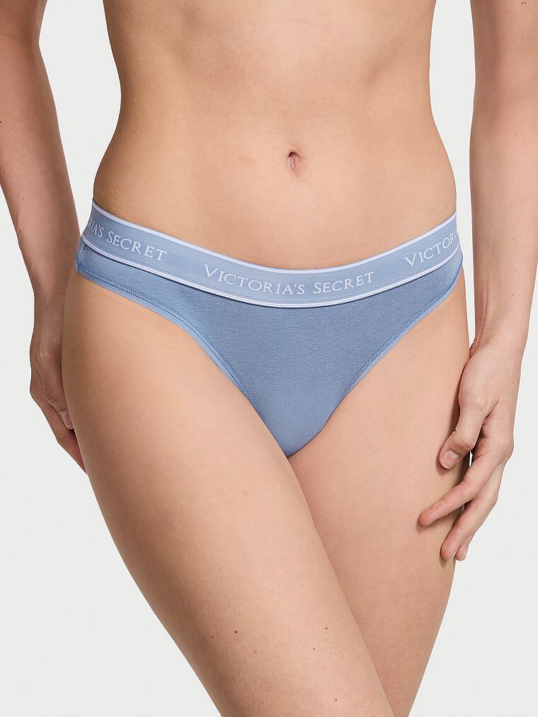 Logo Cotton Thong Panty Victoria s Secret Australia
